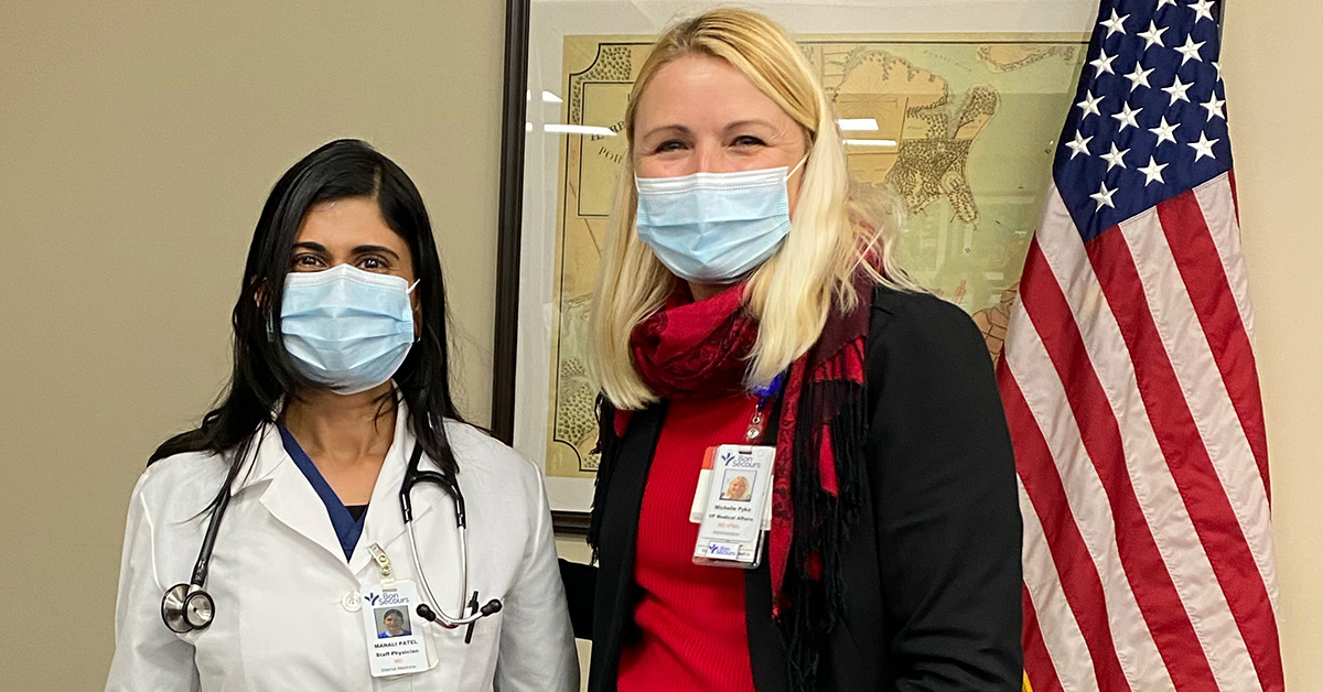 Dr. Manali Patel Wins Golden Stethoscope Award | Bon Secours Blog